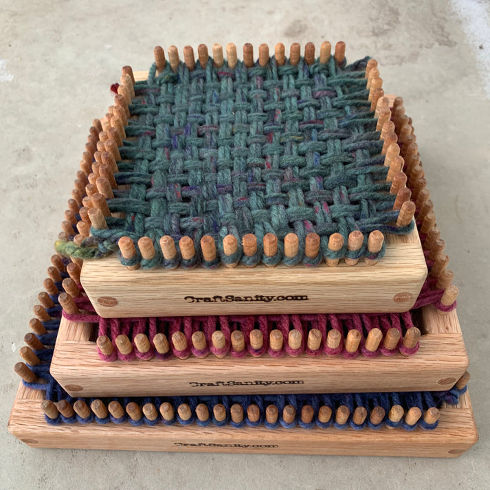 NEW! CraftSanity™ Narrow Spaced Looms - XL, potholder, coaster